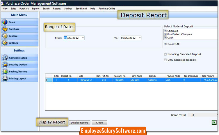 Screenshots of Purchase Order Management Software to learn how to track ... Screenshots of Purchase Order Management Software to learn how to track ...