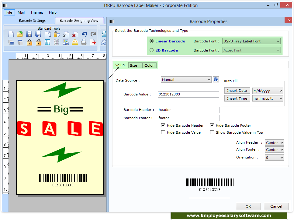Watch Barcode Label Software – Corporate Edition screenshots to design ...