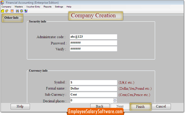 Screenshots of Financial Accounting Software (Enterprise Edition) to ...