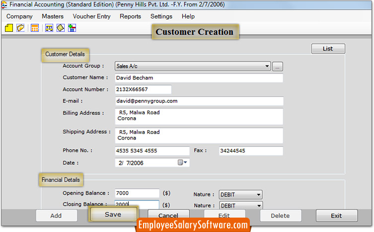 Screenshots of Financial Accounting Software (Standard Edition) to see ...